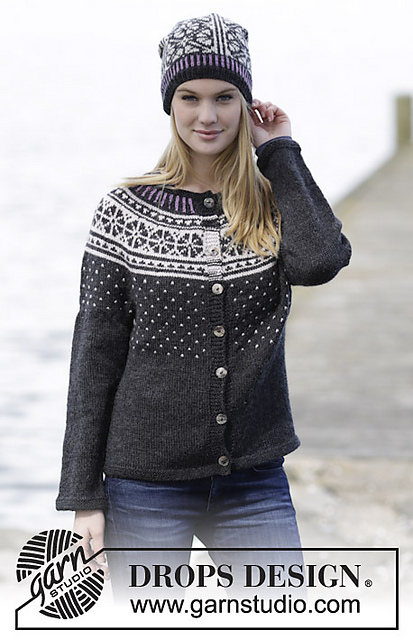 Ravelry: 166-24 Starry Night Cardigan pattern by DROPS design