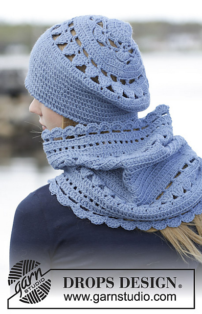 Ravelry: 166-21 Winter Flower Beret pattern by DROPS design