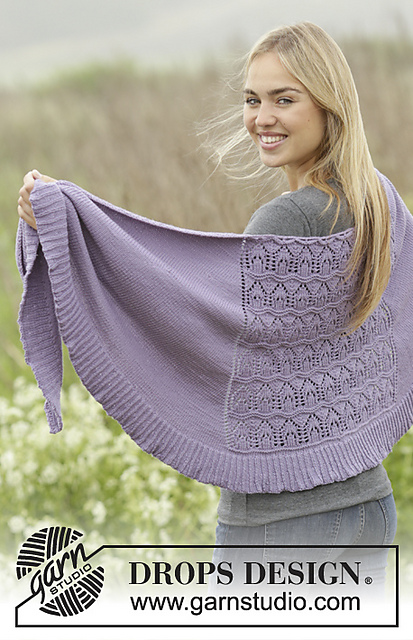 Ravelry: 171-55 Lavender Leaves pattern by DROPS design