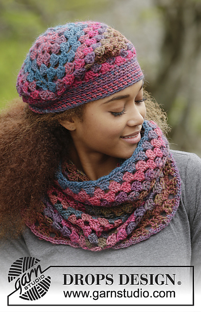 Ravelry: 172-7 In Treble Hat pattern by DROPS design