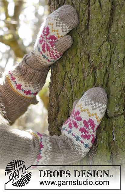 Ravelry: S27-7 Prairie Fairy Mittens pattern by DROPS design