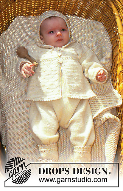 Ravelry: s9-25 Little Treasure Baby Set pattern by DROPS design