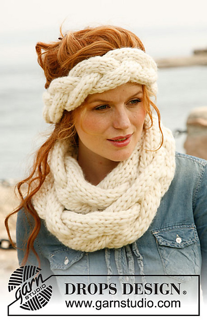 Ravelry: 134-7 b - Braidy Neck warmer pattern by DROPS design