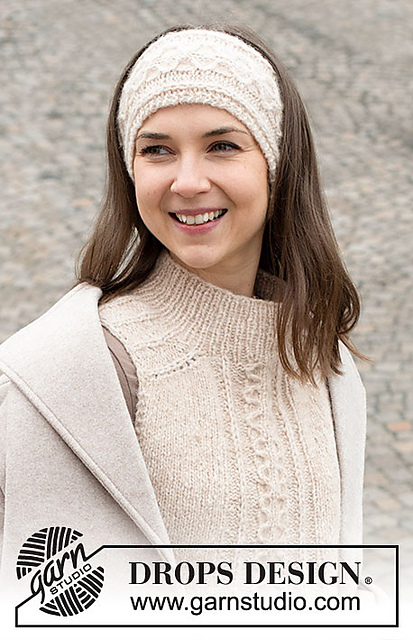 Ravelry: 225-16 a Icicles Set, Headband pattern by DROPS design