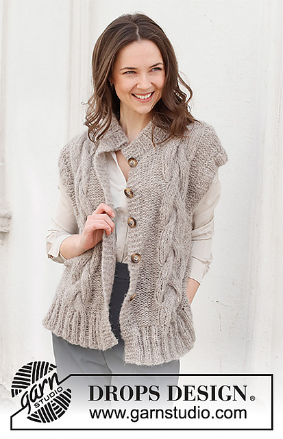 Ravelry: 228-38 Evening Fires Vest pattern by DROPS design