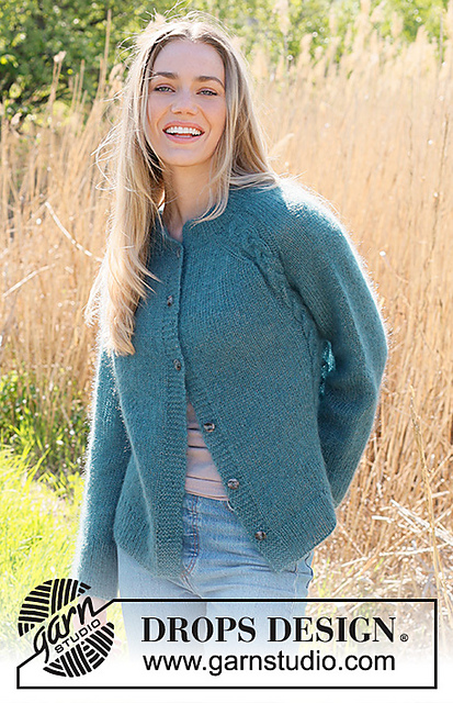 Ravelry: 236-26 Cabled Bliss Cardigan pattern by DROPS design