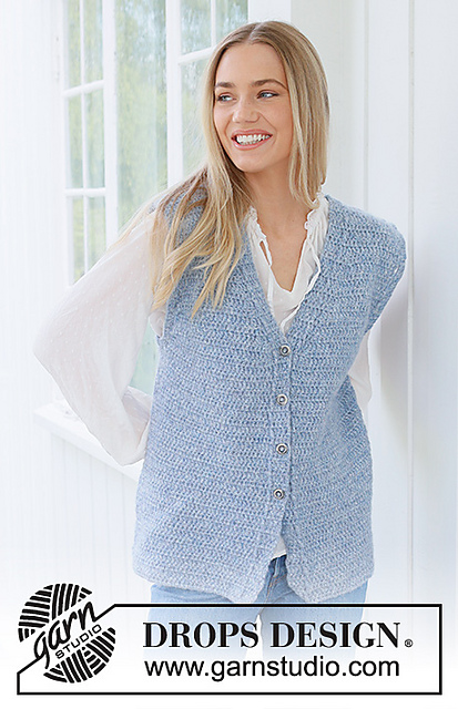 Ravelry: 236-39 Hazy Dew Vest pattern by DROPS design