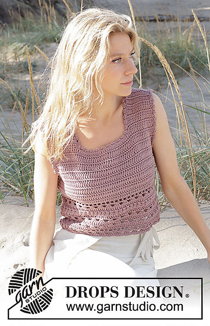 Ravelry: 239-29 Beach Rendezvous Top pattern by DROPS design