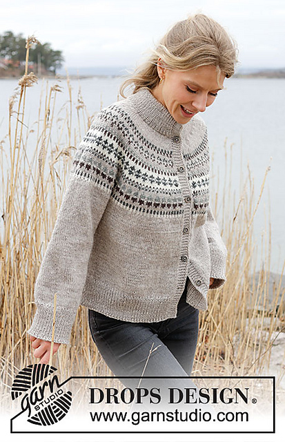 Ravelry: 245-3 Boreal Circle Cardigan pattern by DROPS design