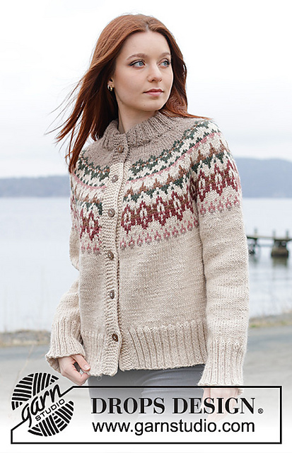 Ravelry: 244-10 Forest Echo Cardigan pattern by DROPS design