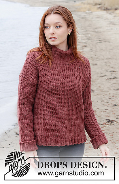 Ravelry: 245-26 Rustic Berry Sweater pattern by DROPS design