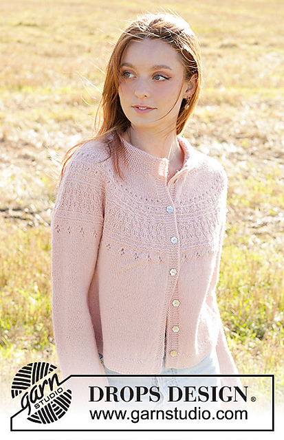 Ravelry: 248-25 Quilting Bee Cardigan pattern by DROPS design