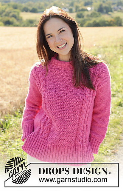 Ravelry: 250-33 Berry Me Sweater pattern by DROPS design