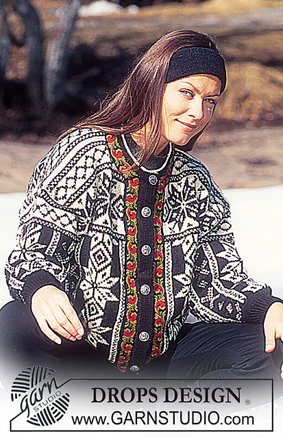 Ravelry: 47-13 Jacket with star pattern pattern by DROPS design