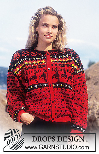 Ravelry: 23-10 Jacket with pattern borders pattern by DROPS design