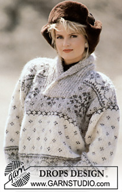 Ravelry: 12-22 Jumper with snowflake pattern pattern by DROPS design