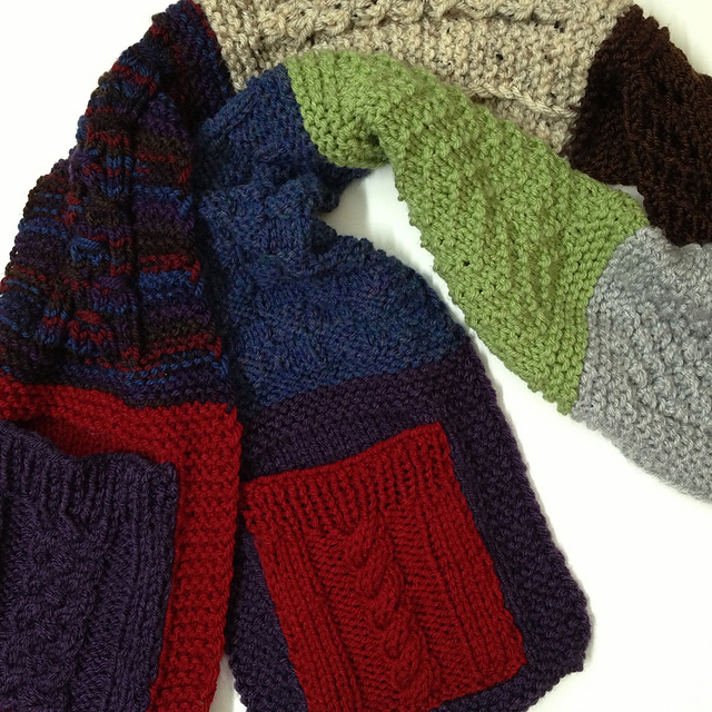 Ravelry: Sampler Scarf pattern by Donna Sires