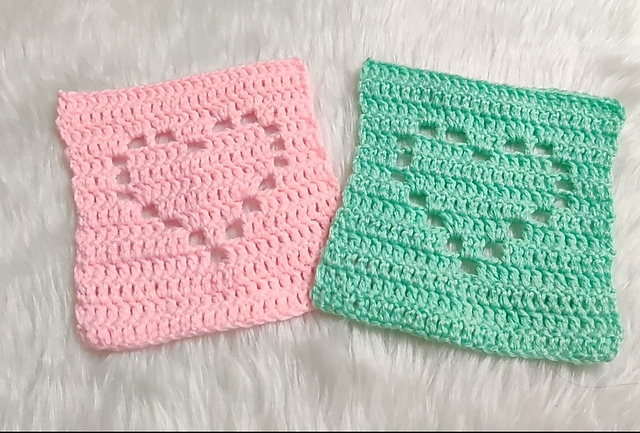 Ravelry: Filet Heart Square pattern by Crochet Rainbows & Butterflies