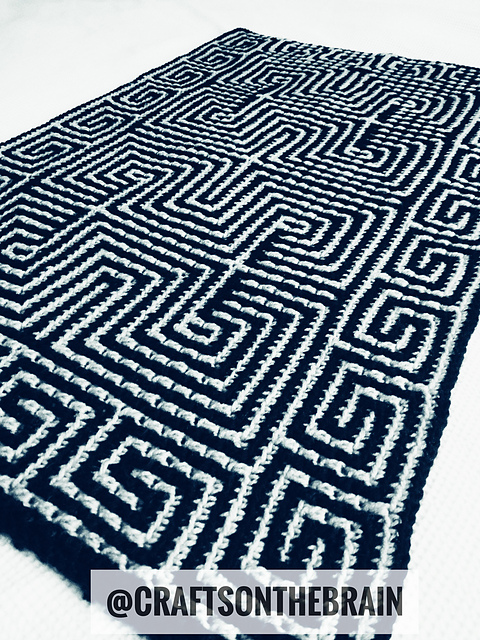 Ravelry: Mosaic Illusion Rug pattern by Tara Sensenbaugh