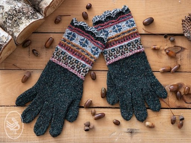 Ravelry: Fair Isle gloves pattern by Durable Yarn