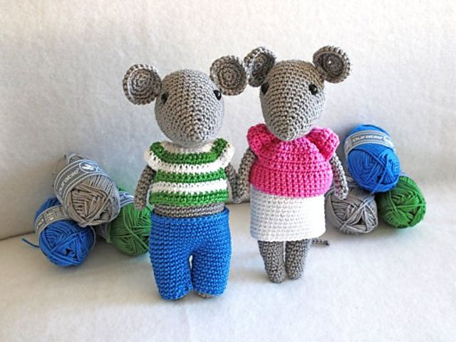 Ravelry: Max and Mimi Mouse pattern by Durable Yarn