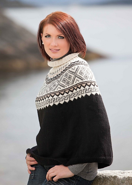 Ravelry: 1108-03 Poncho pattern by Berit Ramsland