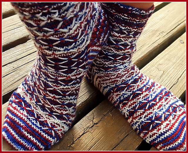Ravelry: Bunting Socks pattern by Rachel Leverton