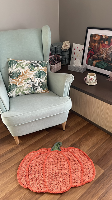Ravelry: Crochet Pumpkin Rug pattern by Viki Dyczewska