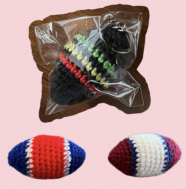 Ravelry: NRL Footy pattern by Ella Van Eerden