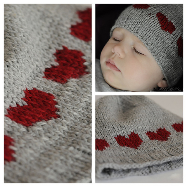 Ravelry: Heart Hat for baby pattern by Eba Design