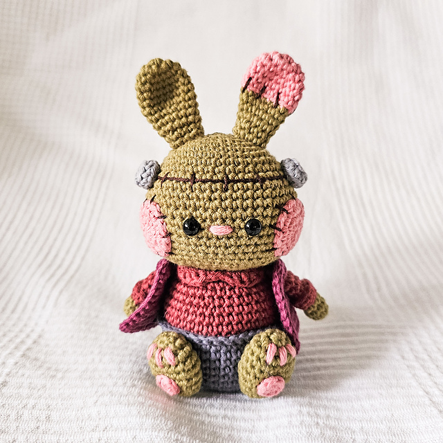 Ravelry: Frankie the Frankenstein Bunny pattern by Chloe Yuen