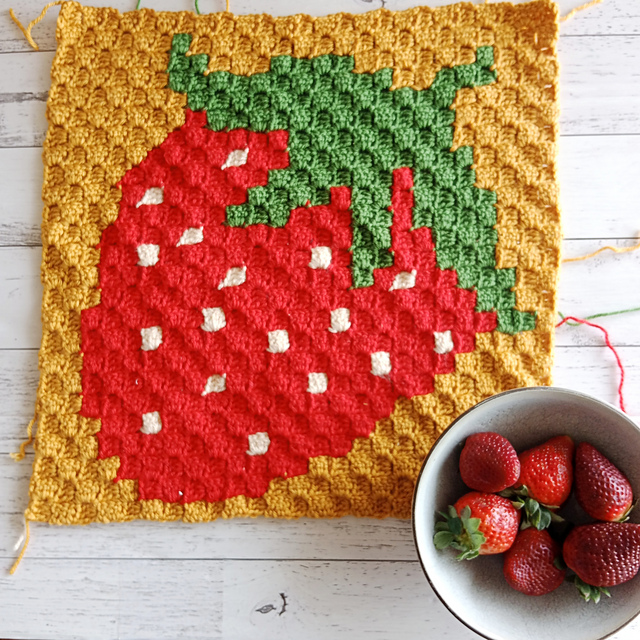 Ravelry: Strawberry Square pattern by Emma Wilkinson