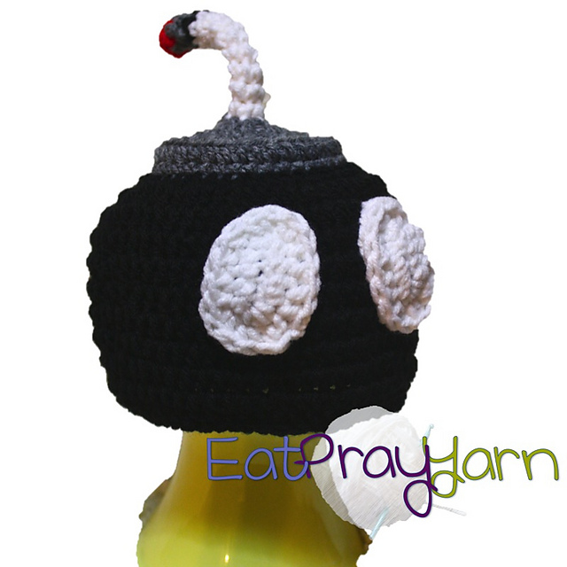 Ravelry: Mario bros Bobomb Inspired Beanie - Bob-Omb pattern by Jessica ...