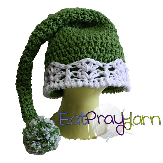 Ravelry: Snowflake elf hat pattern by Jessica Skelly
