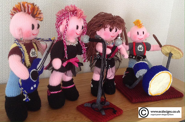 Ravelry: The Rock Band pattern by Elaine Munn