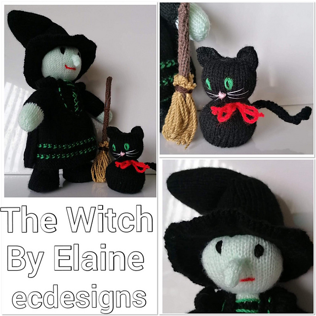 Ravelry: Witch & Cat pattern by Elaine Munn
