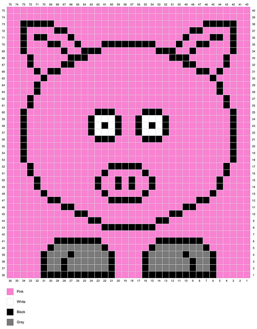 Ravelry: Pig (mini C2C) pattern by Pipsqueak Patterns