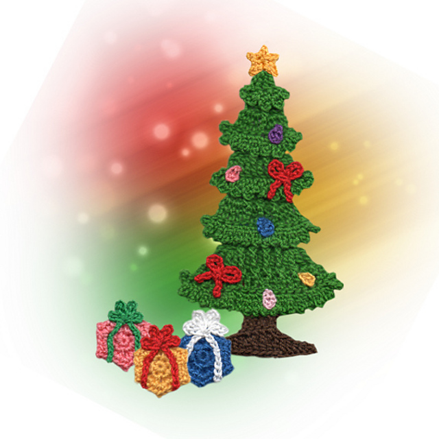 Ravelry: Christmas tree applique pattern by Elaine D'Angels