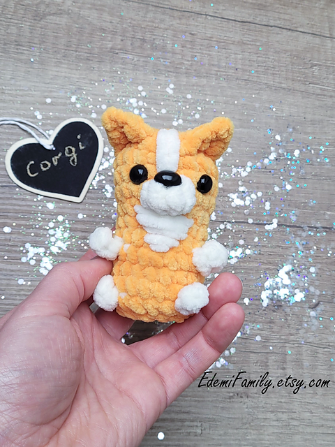 Ravelry: Corgi Dog Keychain pattern by Olga Burkovtseva