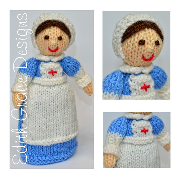 Ravelry: WWI Red Cross Nurse Doll pattern by Joanna Marshall