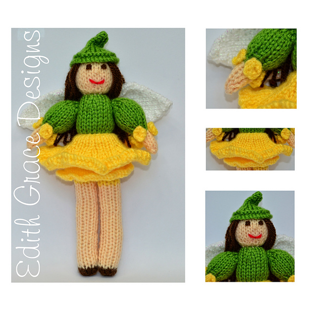 Ravelry: Daffodil Fairy Doll pattern by Joanna Marshall
