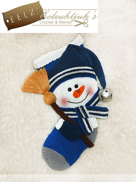 Ravelry: Snowman Christmas Stocking pattern by Ilse Hoekstra