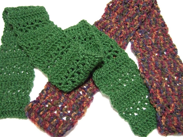 Ravelry: Quick V-stitch Scarf pattern by Heather Tucker