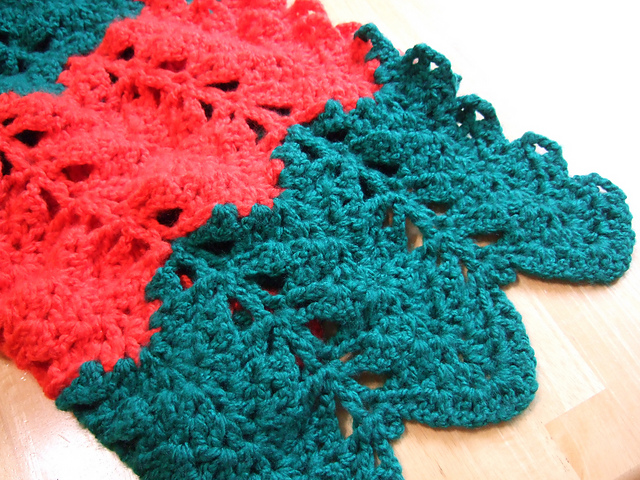 Ravelry: No Beginning Chain Lacy V-Stitch Ripple Afghan pattern by ...