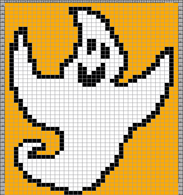 Ravelry: Halloween Ghost Chart pattern by Eileen Casey