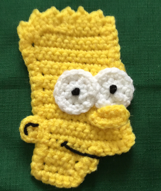 Ravelry: Bart Simpson Applique pattern by Eileen Menegay