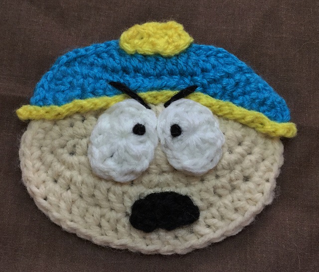 Ravelry: Cartman from South Park Applique pattern by Eileen Menegay