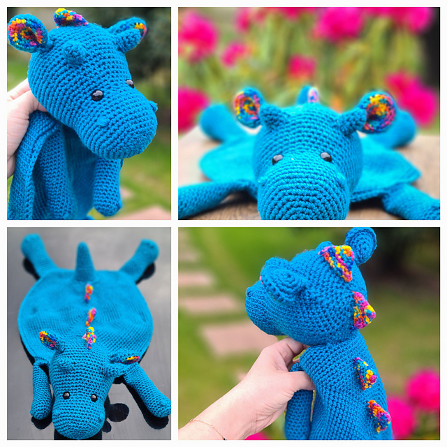 Ravelry: Rainbow dragon comforter pattern by Elena Alexandru