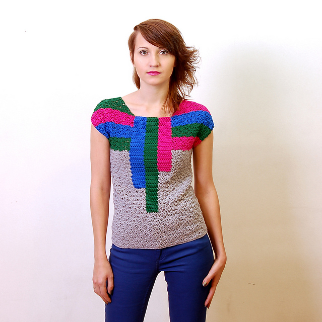 Ravelry: Drop Down Top pattern by Linda Skuja