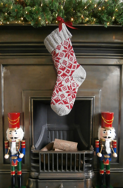 Ravelry: Chunky Snowflake Stocking pattern by Elizabeth Penney